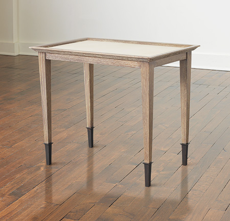 Subra Rectangular Side Table with Vellum Top - Side Tables - Collection ...